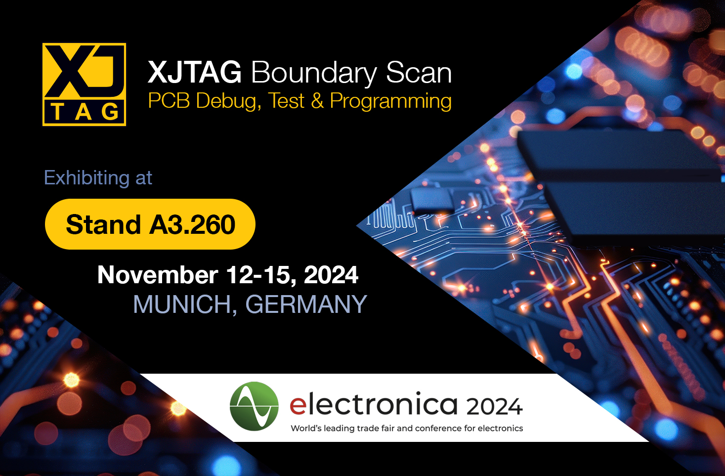 XJTAG returns to Electronica 2024